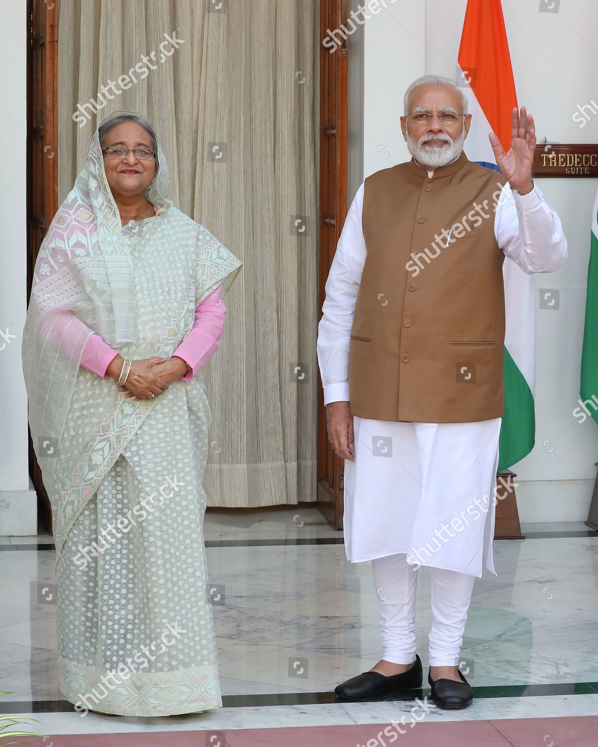 Indian Prime Minister Narendra Modi R Editorial Stock Photo - Stock ...