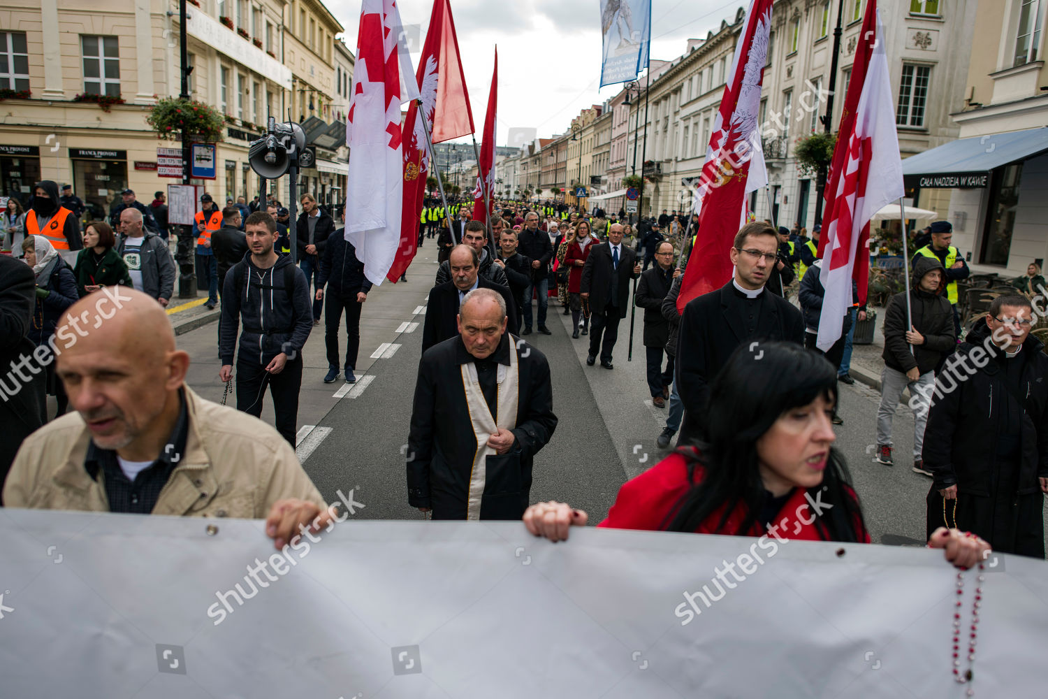 Priests Seen Leading National Rosary March Editorial Stock Photo ...