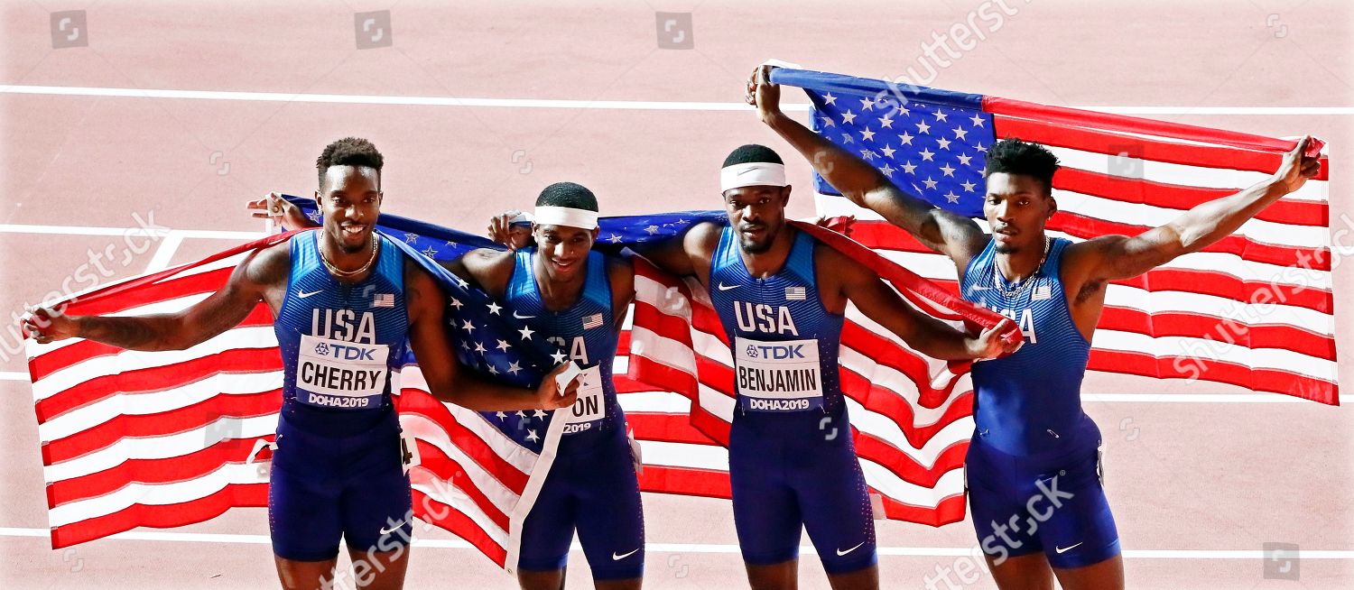 Us Relay Team Members Lr Michael Editorial Stock Photo - Stock Image ...