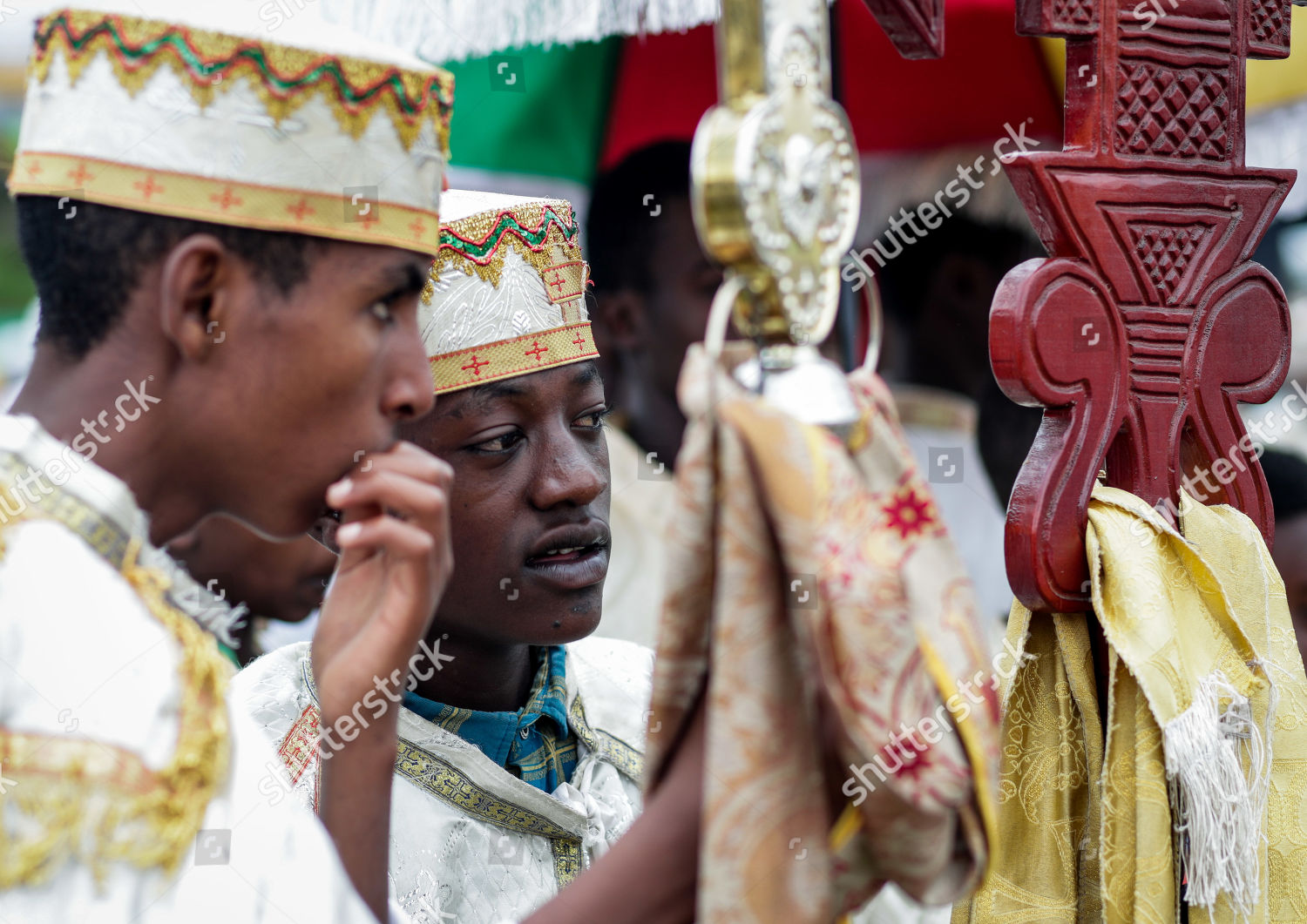 Ethiopian Orthodox Priests Monks Their Ceremonial Editorial Stock Photo ...