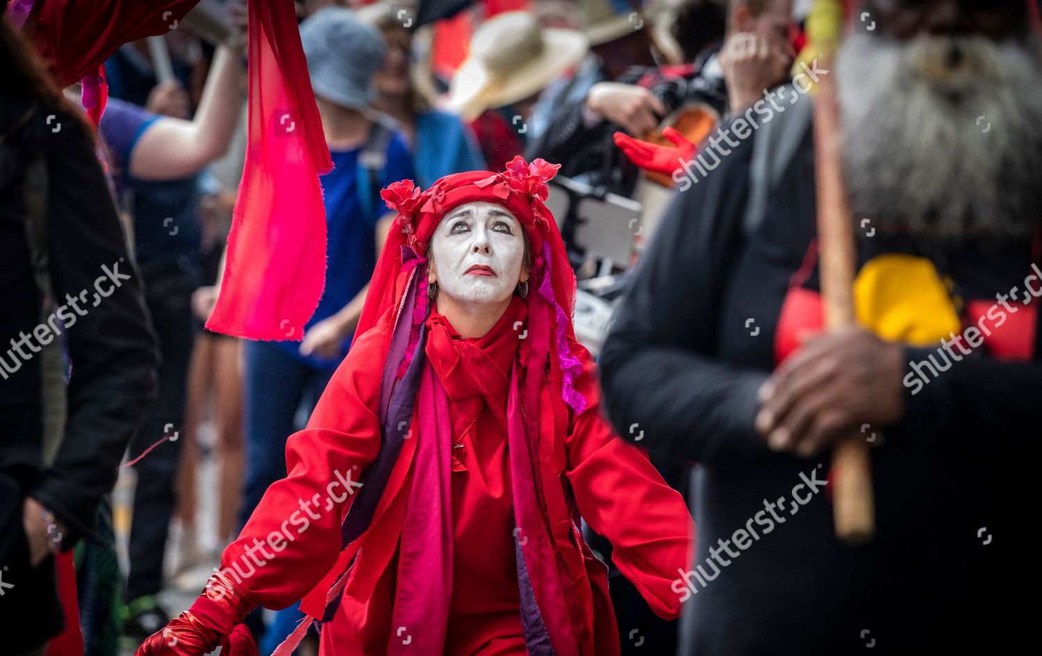 Red Rebels Activists Extinction Rebellion Xr Editorial Stock Photo ...