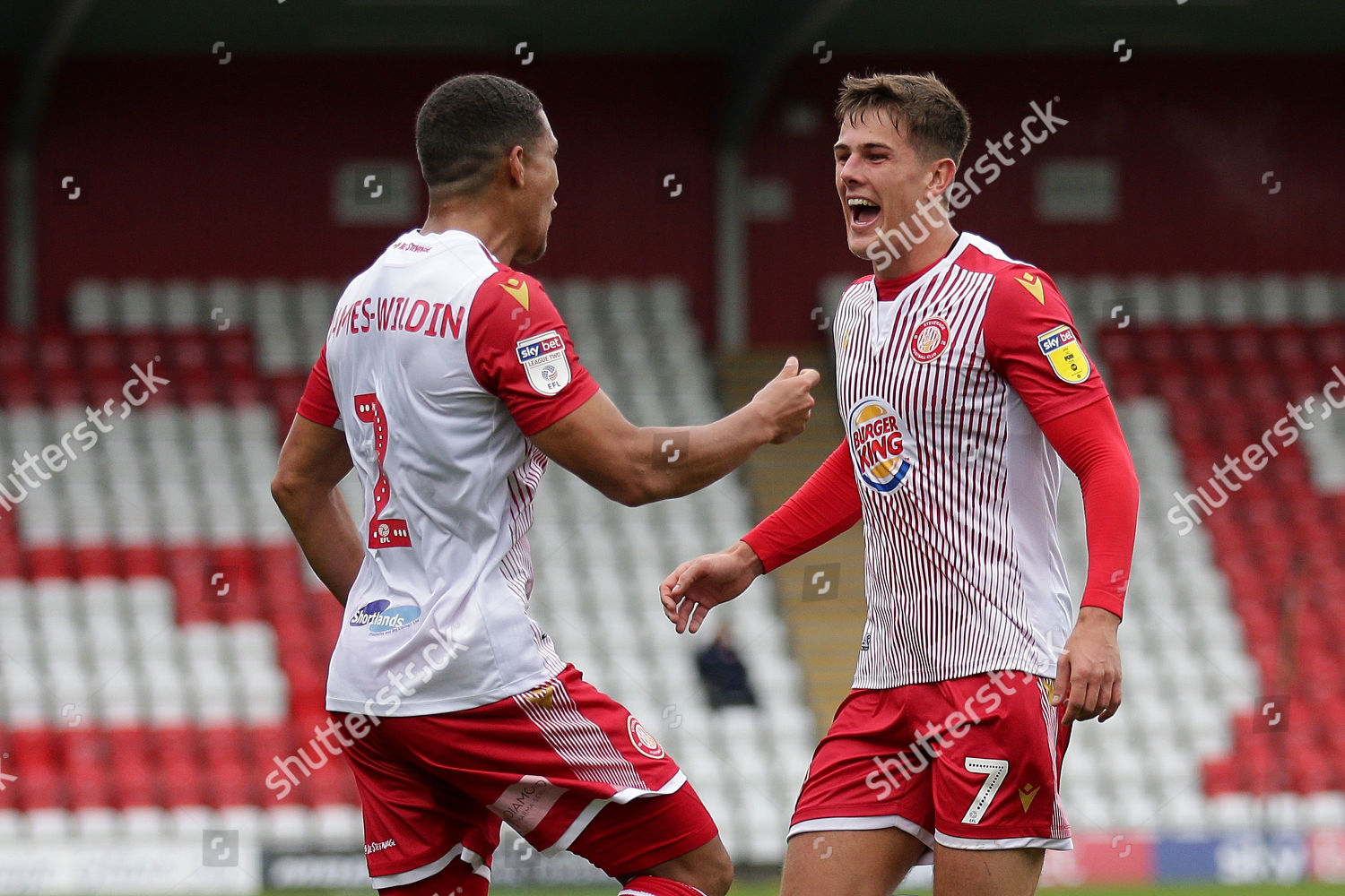 Charlie Carter Stevenage Scores Second Goal Editorial Stock Photo ...