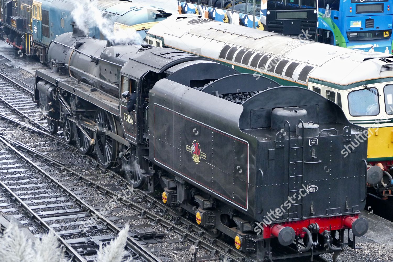 Steam Trains Leaving Swanage Railway Station Editorial Stock Photo ...