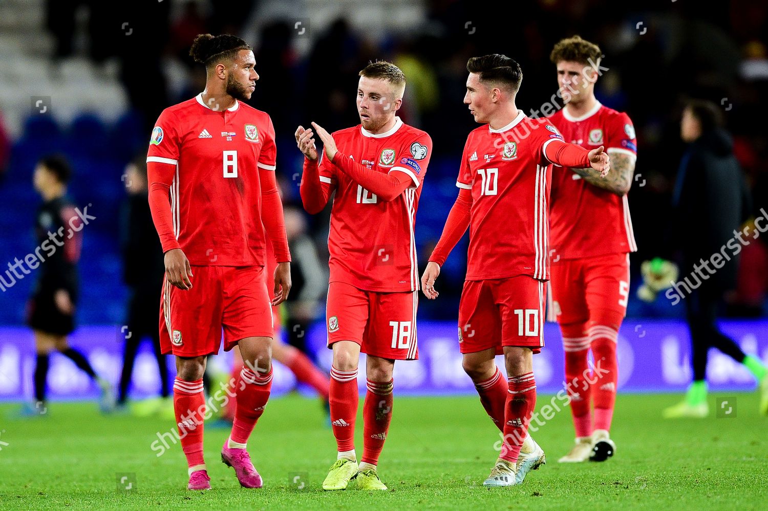 Tyler Roberts Wales Joe Morrell Wales Editorial Stock Photo - Stock ...