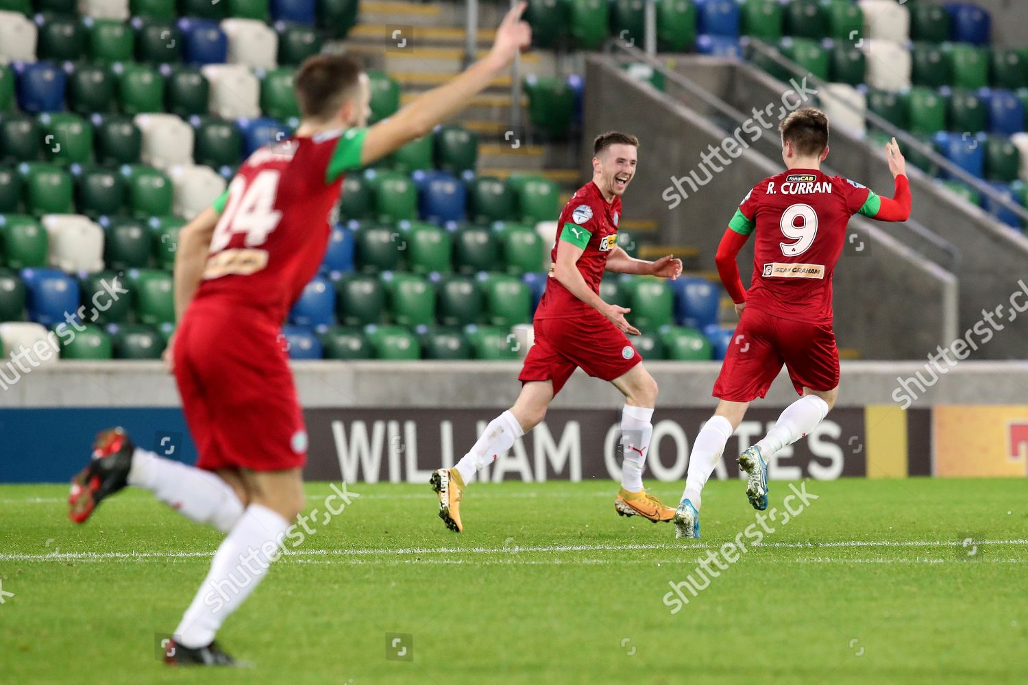 Linfield Vs Cliftonville Cliftonvilles Ronan Doherty Editorial Stock ...