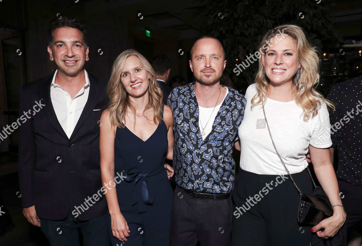 Jennifer Laski Aaron Paul Editorial Stock Photo - Stock Image ...