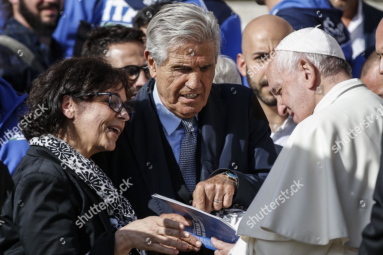 Pope Francis Greets Former Italian Boxer Editorial Stock Photo - Stock ...