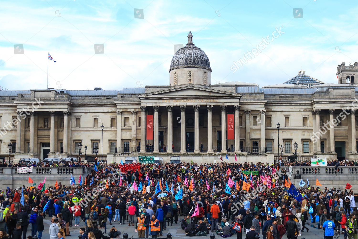 Climate Activists Extinction Rebellion Stage Protest Editorial Stock ...