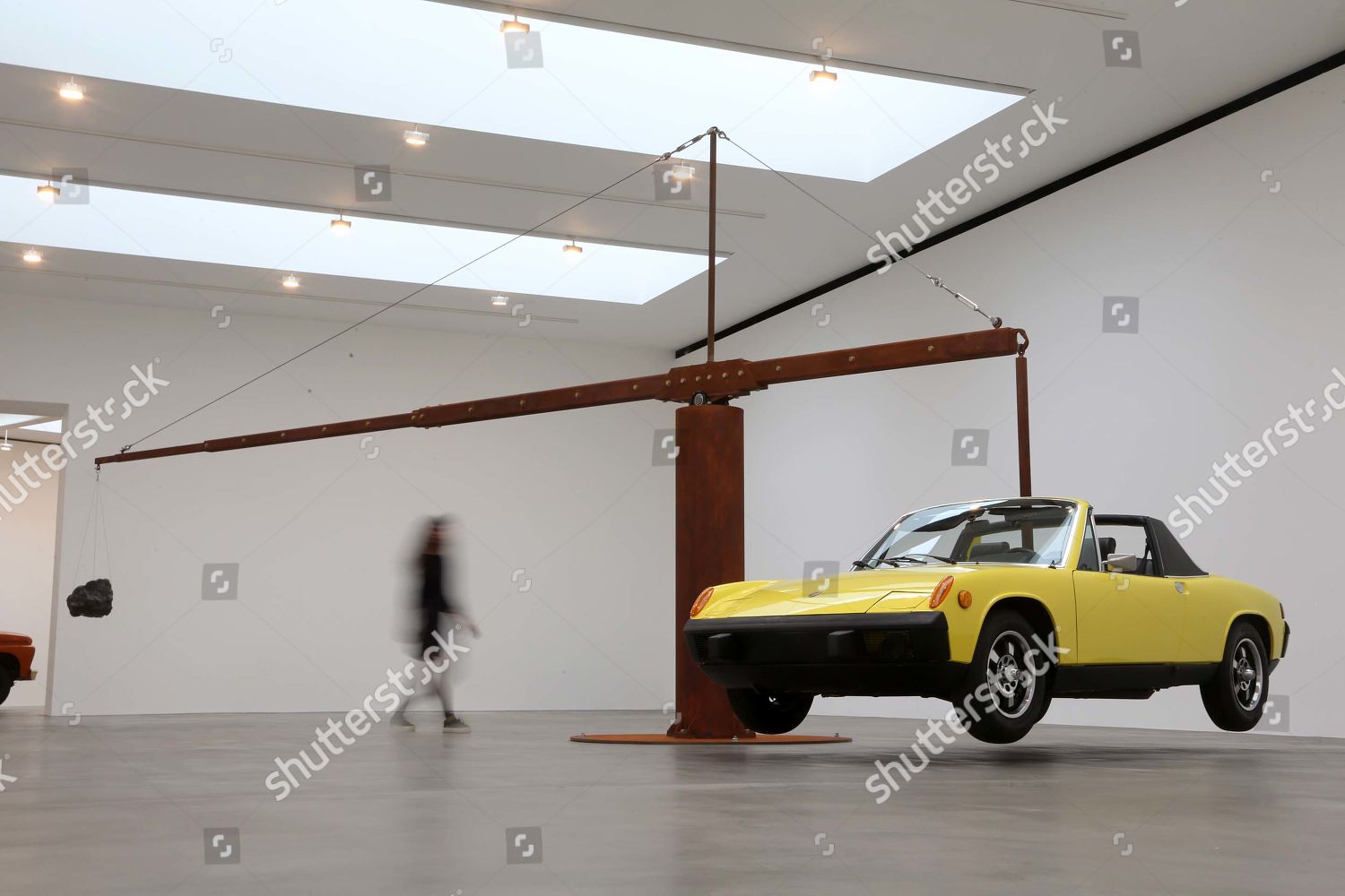 Measured Exhibition Two Large Scale Works Redaktionelles Stockfoto ...