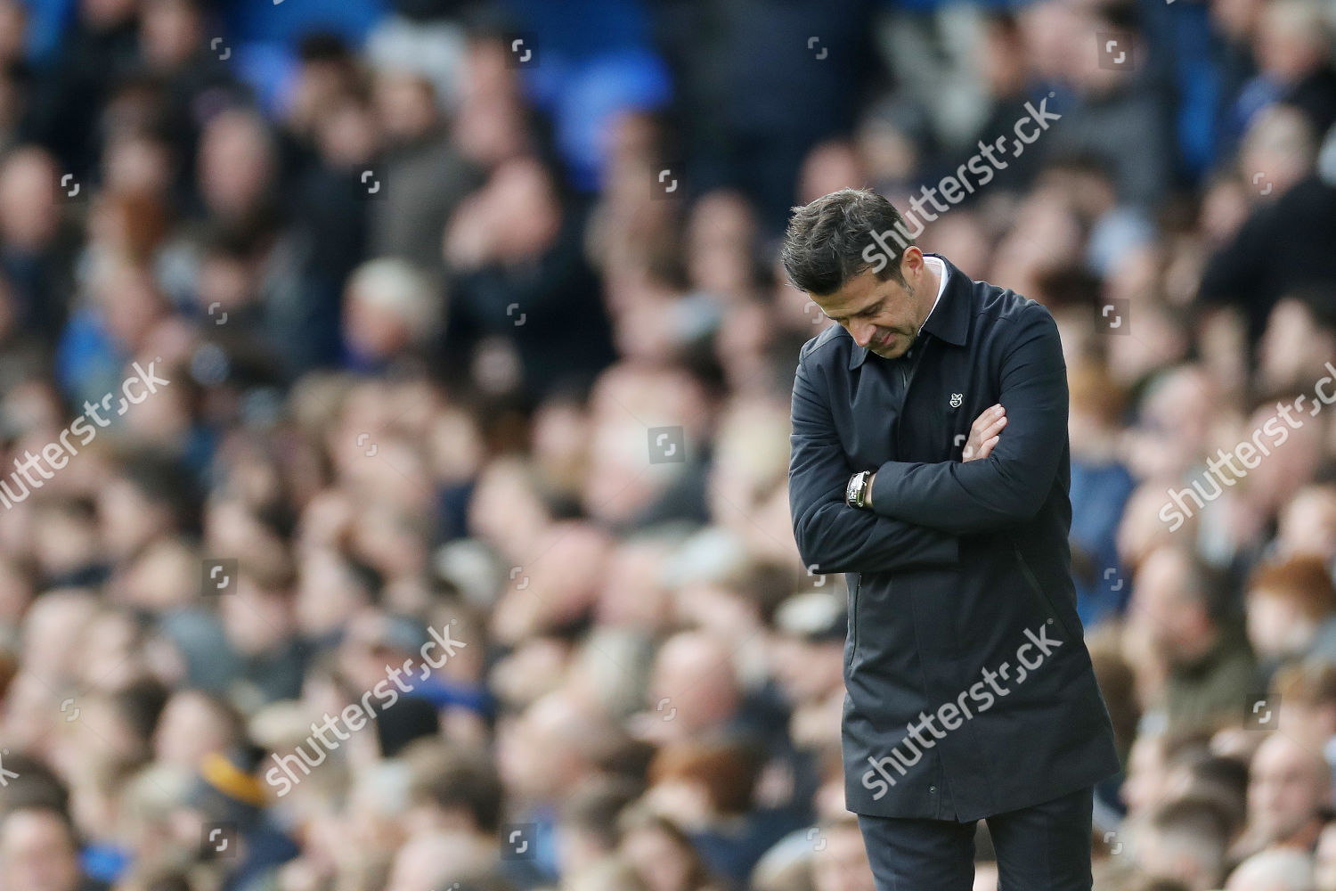 Everton Manager Marco Silva Shows Look Editorial Stock Photo - Stock ...