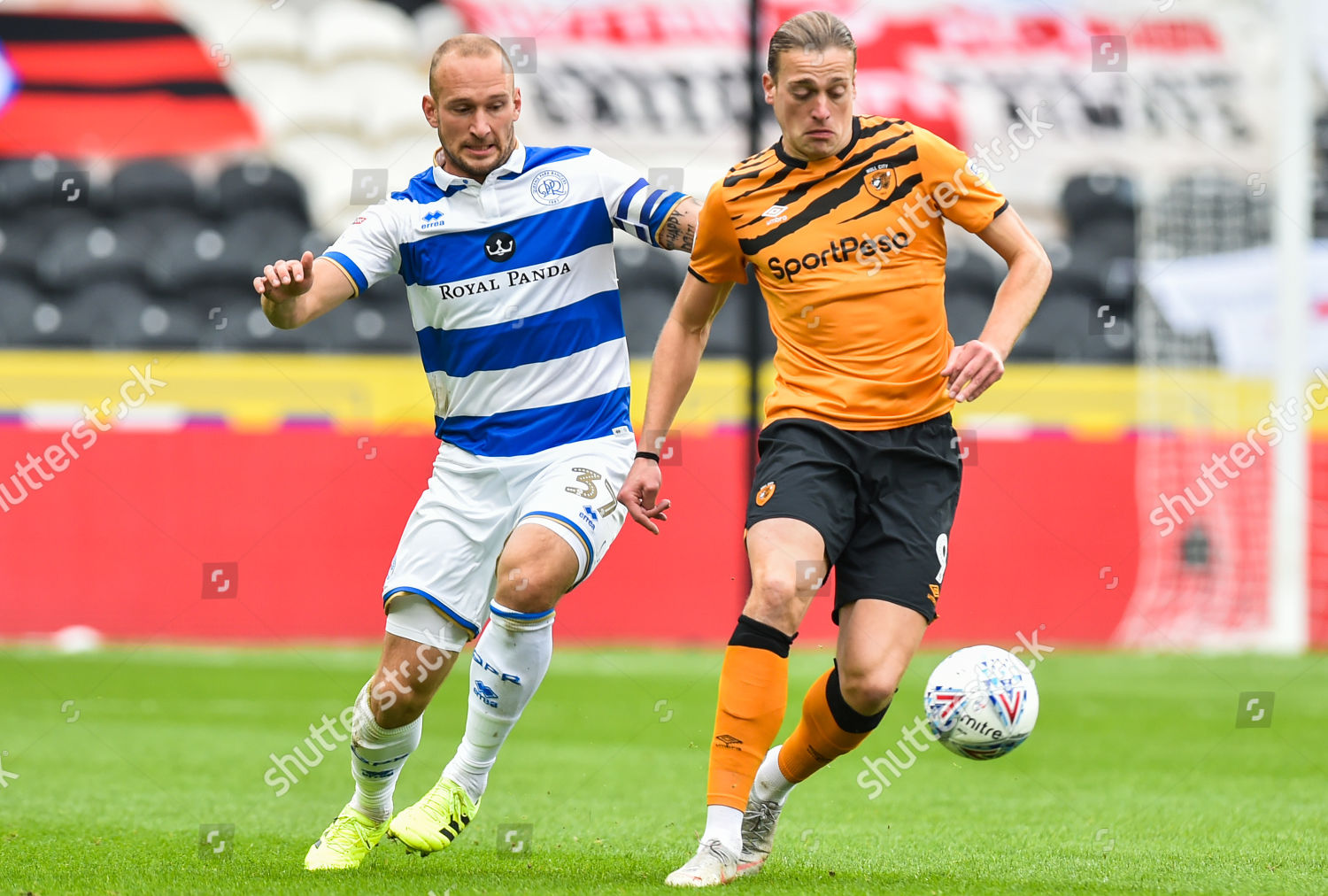 Tom Eaves Hull City Toni Leistner Editorial Stock Photo - Stock Image ...