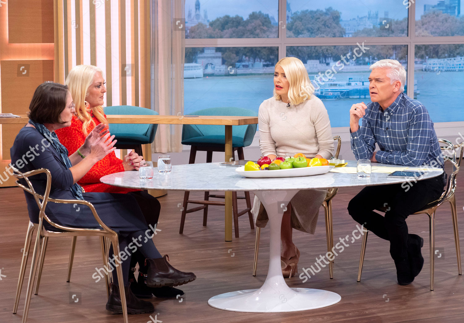 Sarah Lunnon Vanessa Feltz Phillip Schofield Editorial Stock Photo ...