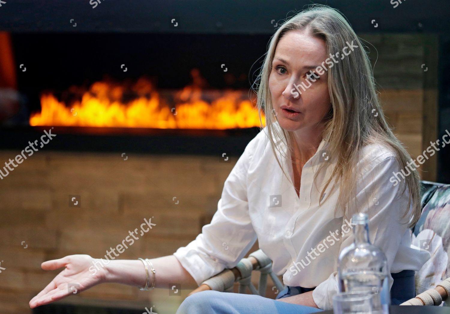 Environmental Activist Alexandra Cousteau Attends Press Editorial Stock ...