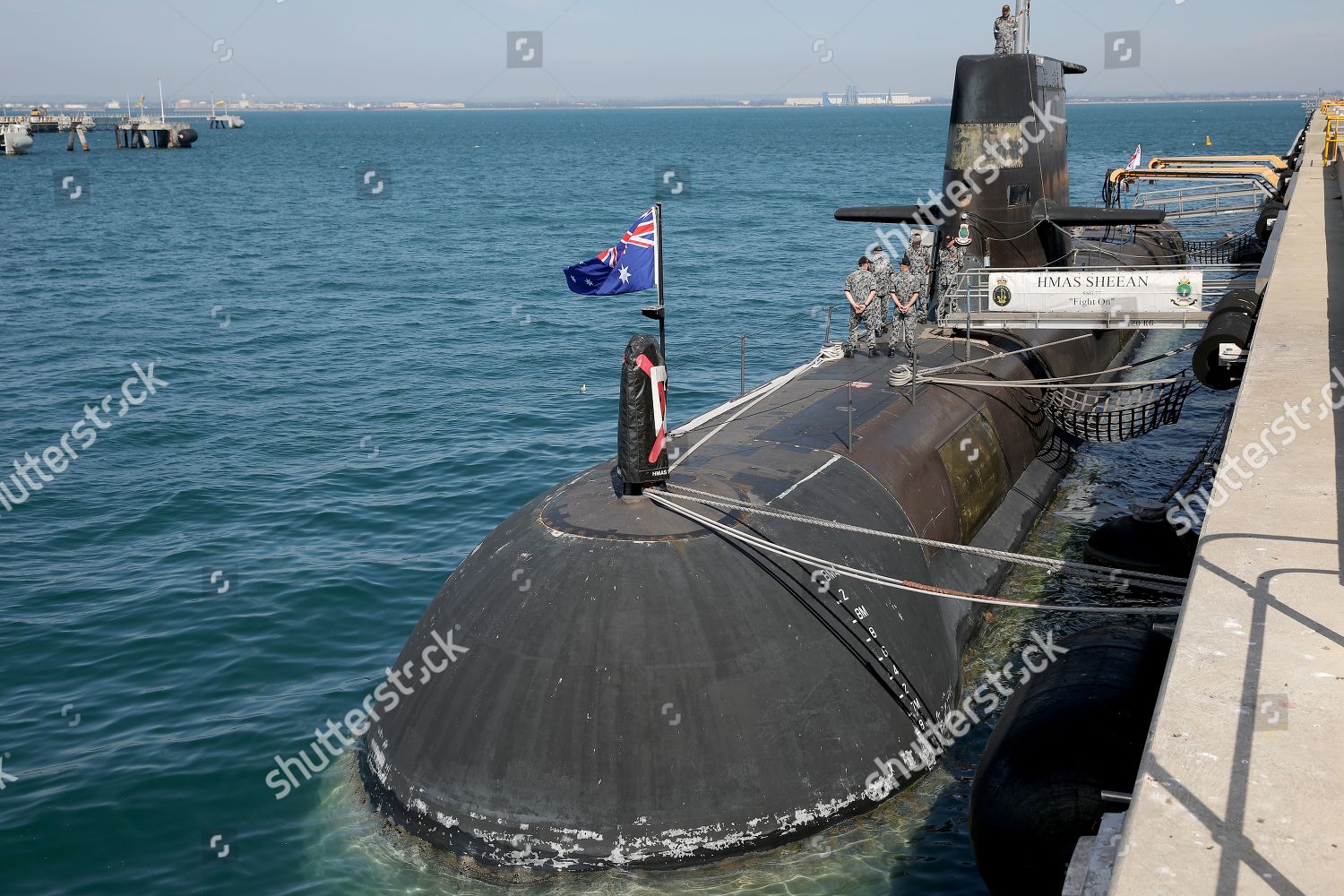 Hmas Sheean Collins Class Submarine Sits Editorial Stock Photo - Stock ...