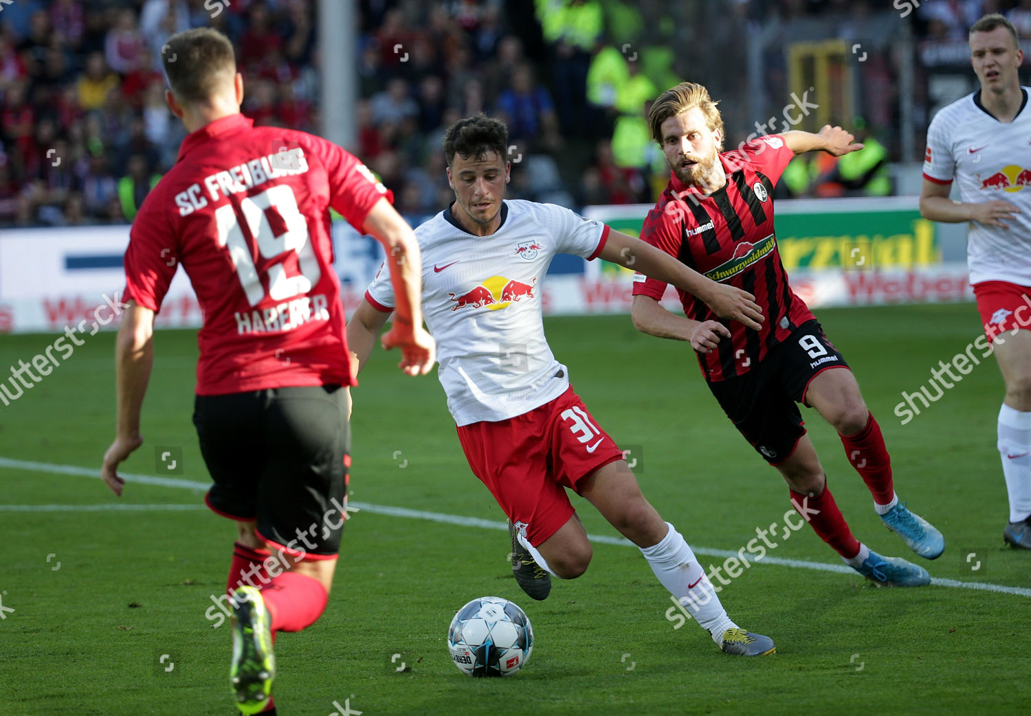 Freiburgs Janik Haberer L Freiburgs Lucas Editorial Stock Photo - Stock ...