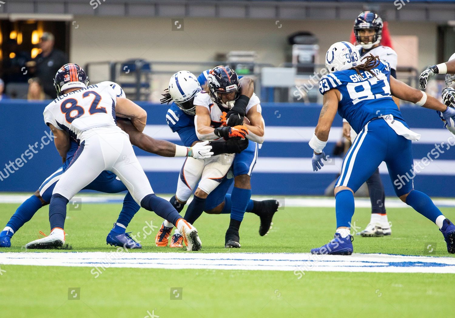Denver Broncos Running Back Phillip Lindsay Editorial Stock Photo ...