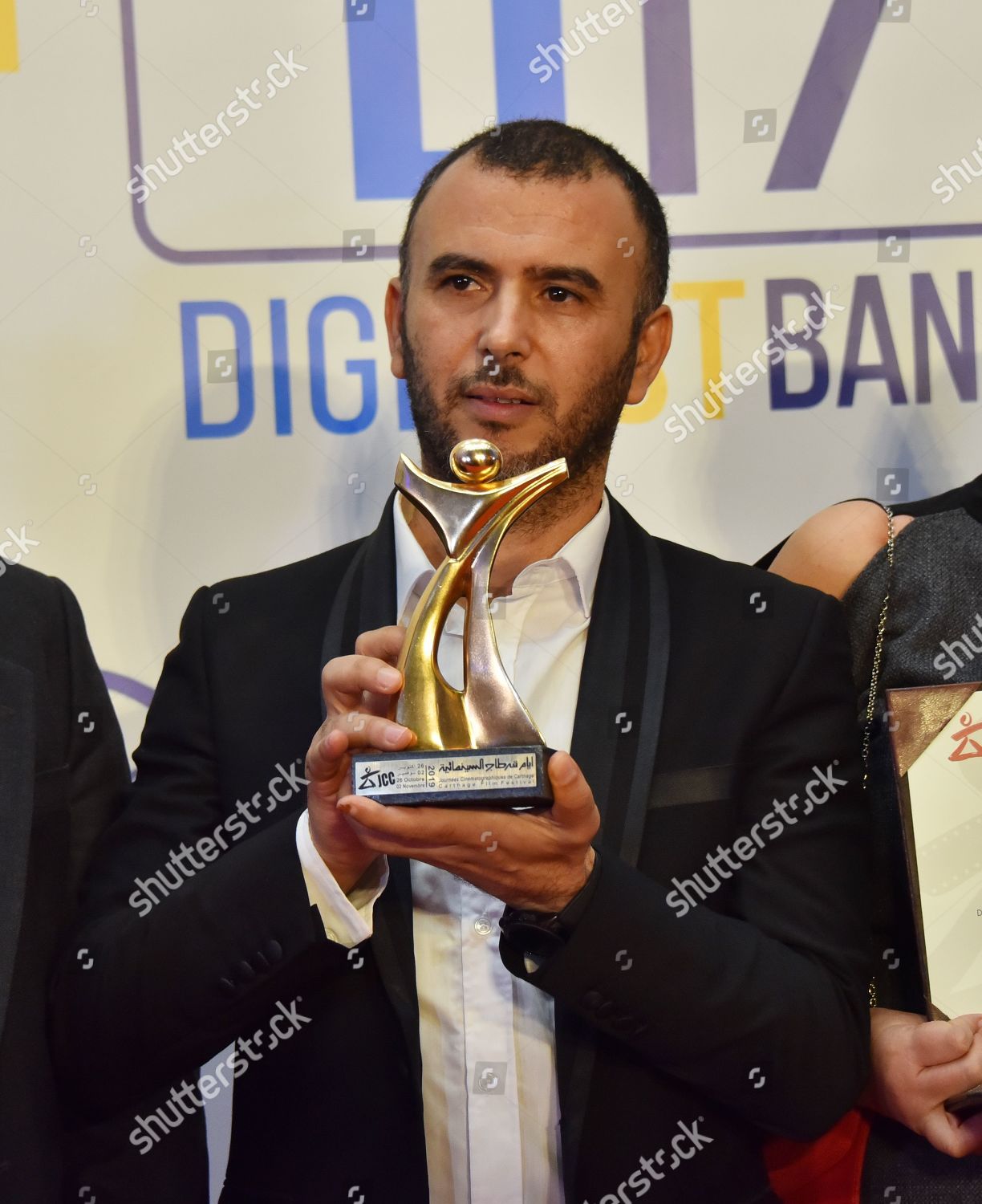 Tunisian Actor Lotfi Ibdelli Celebrates After Editorial Stock Photo ...
