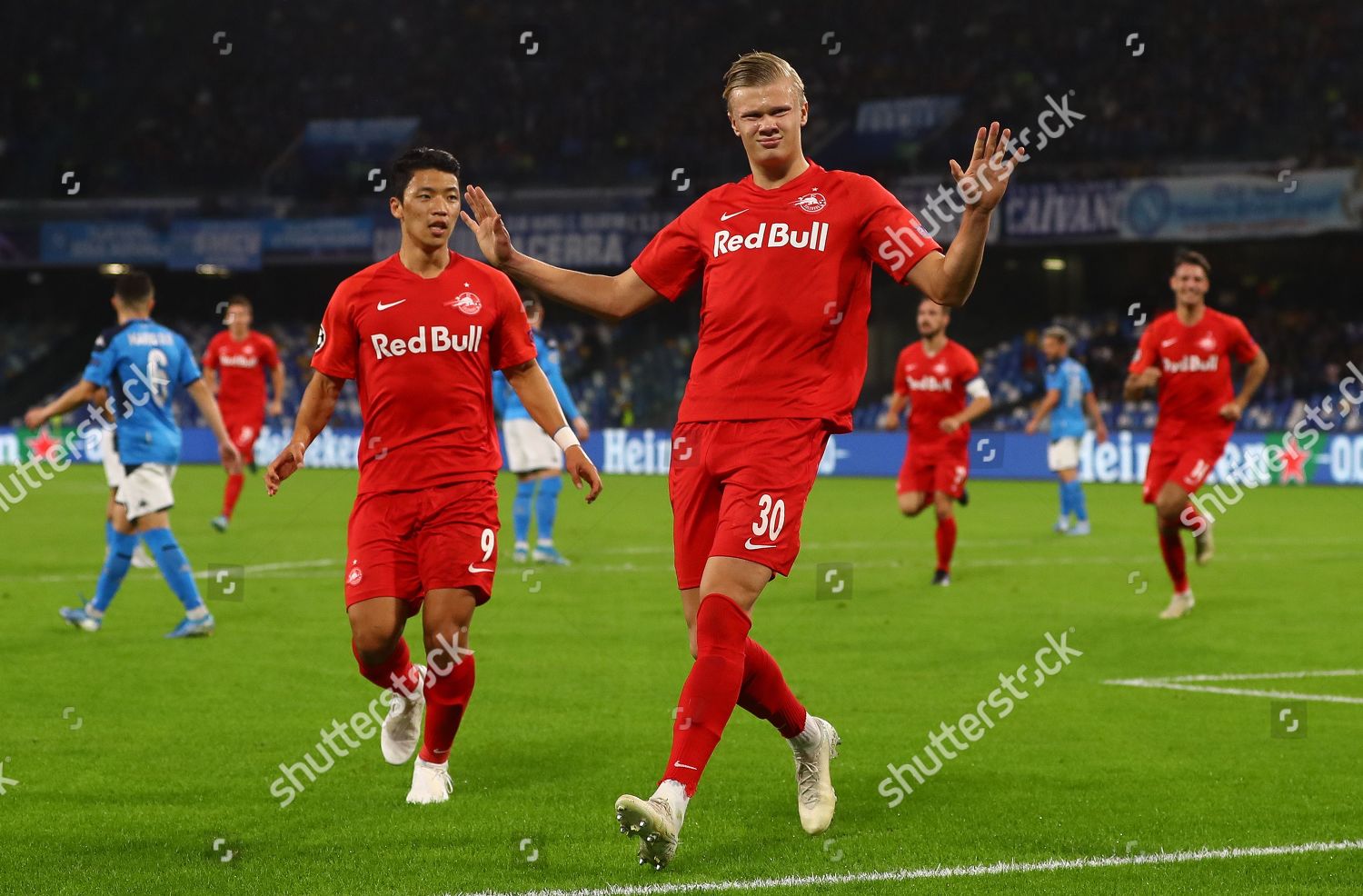 Erling Haland Red Bull Salzburg Celebrates Editorial Stock Photo ...