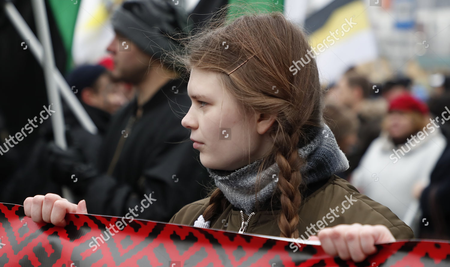 Russian Nationalists Take Part Nationalist Rally Editorial Stock Photo ...