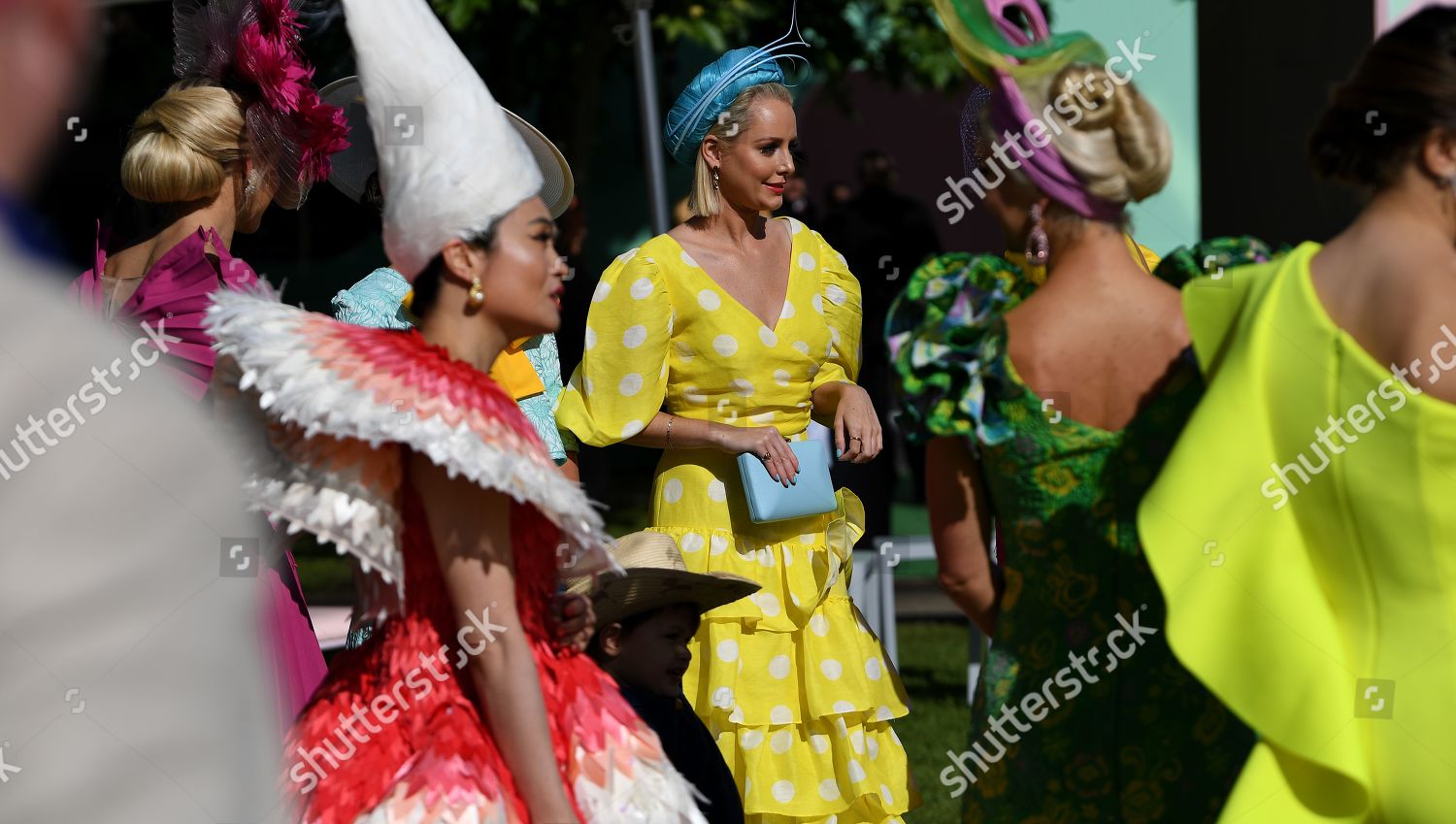 Fashions On Field Contestants Gather Park Editorial Stock Photo - Stock ...