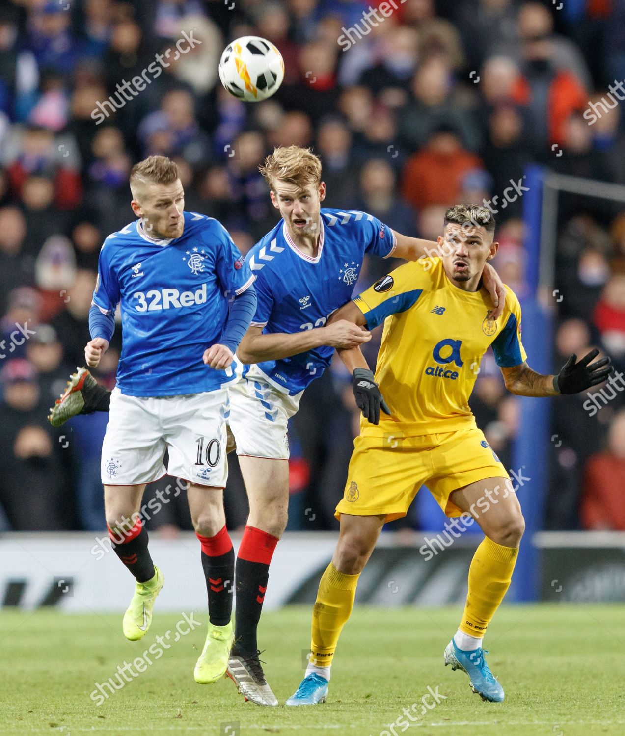 Filip Helander Rangers Heads Ball Between Editorial Stock Photo - Stock ...