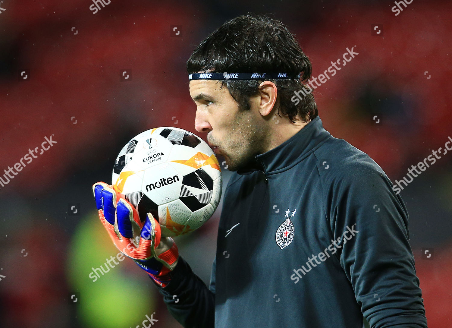 Partizan Belgrade Goalkeeper Vladimir Stojkovic Editorial Stock Photo ...