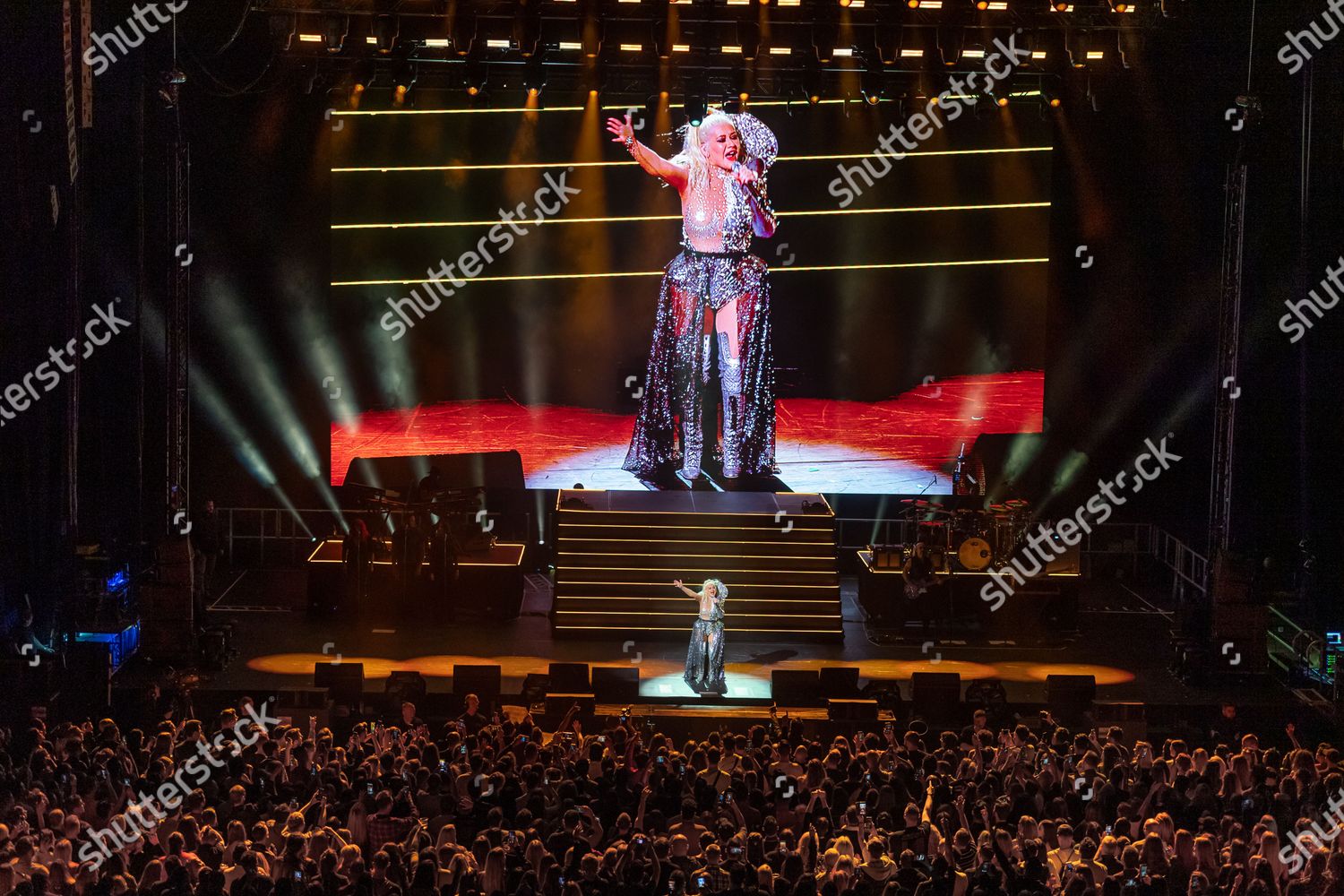 Christina Aguilera Performs Live On Stage Editorial Stock Photo - Stock ...