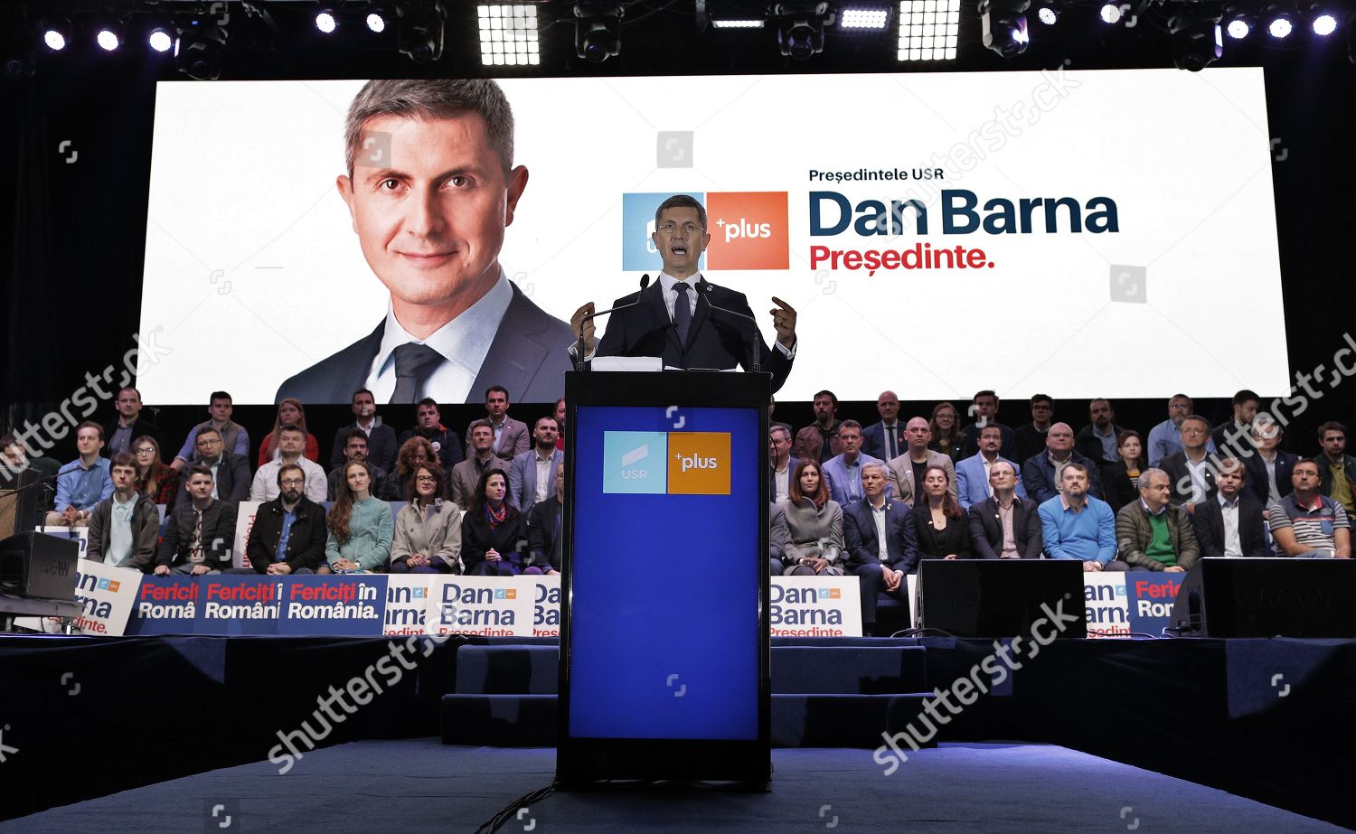 Usr Save Romania Union Party Leader Editorial Stock Photo - Stock Image ...