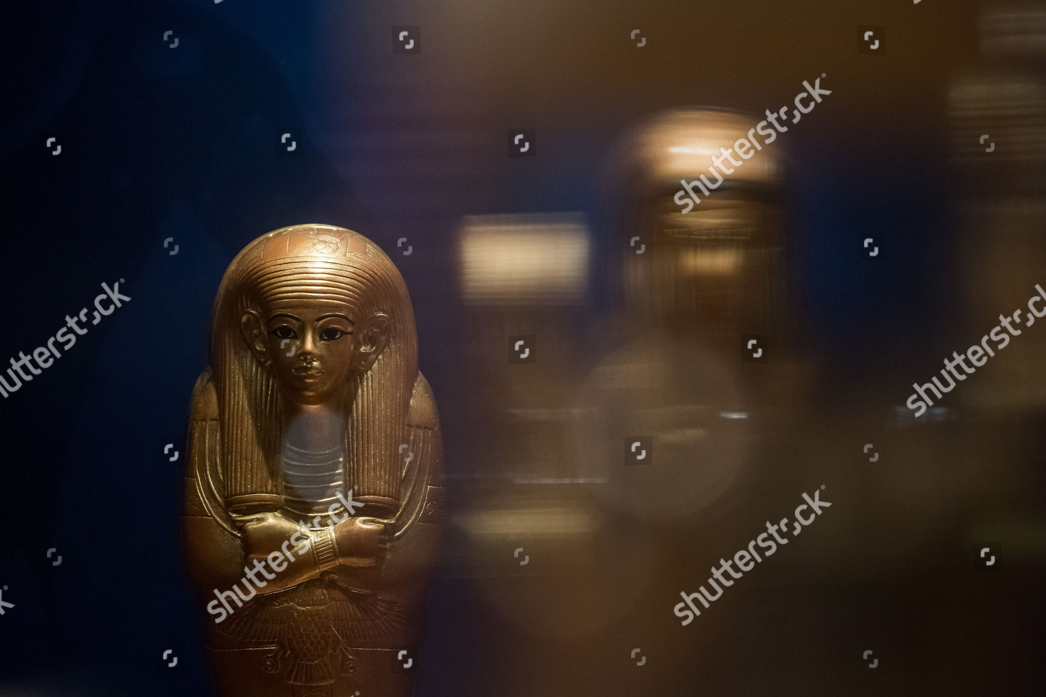 Small Scuplture Depicting Sarcophagus On Display Editorial Stock Photo ...