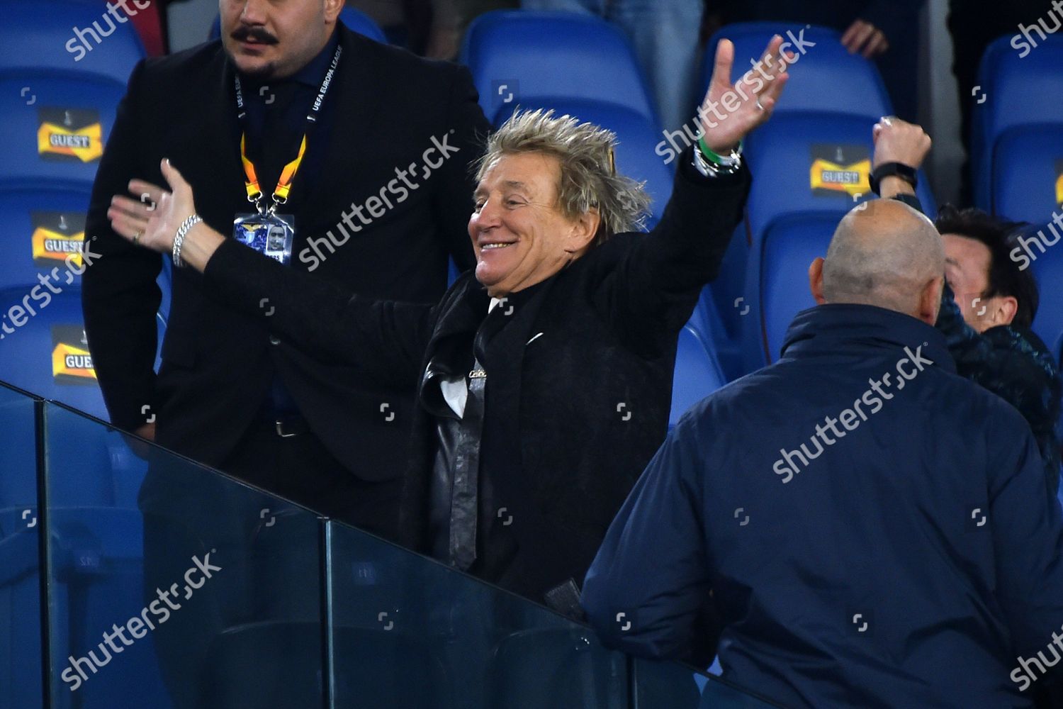 ROD STEWART CELEBRATES STAND HE WATCHES Editorial Stock Photo - Stock ...