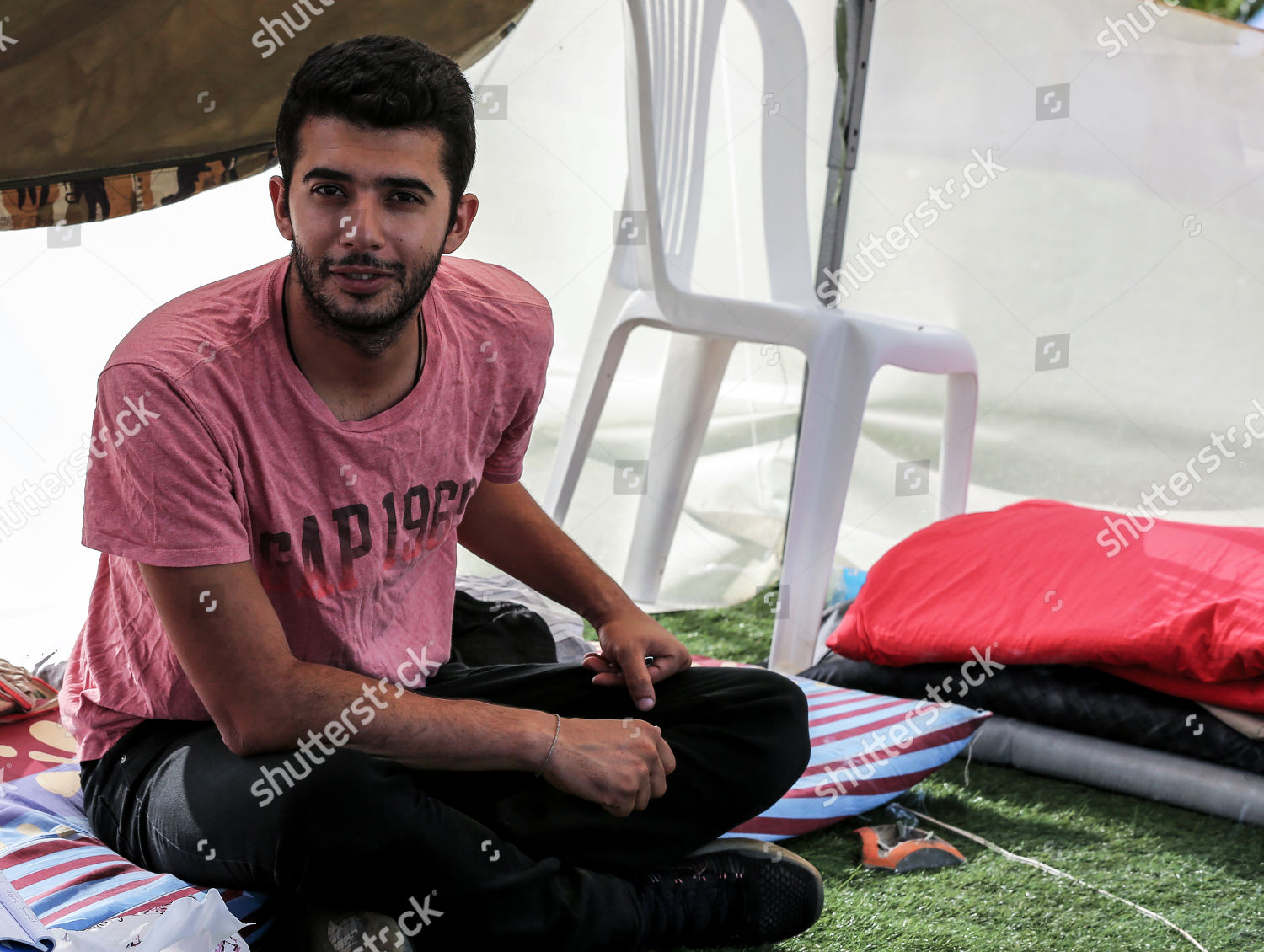 Lebanese Student Joe Karam During Ongoing Editorial Stock Photo - Stock ...