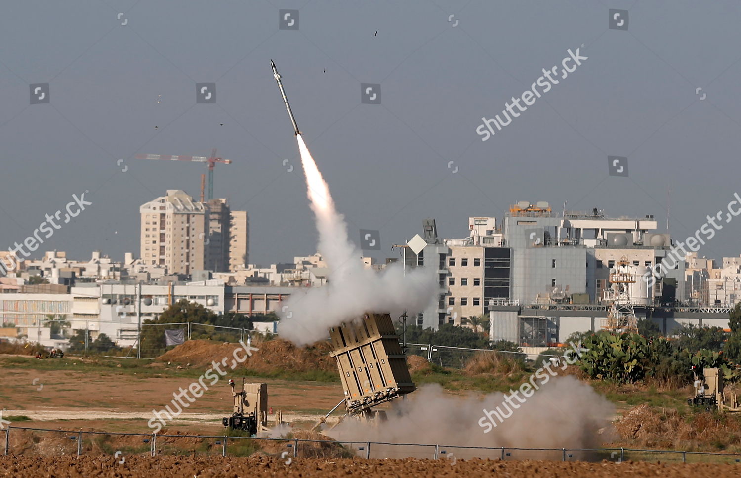 View Iron Dome Missile System Intercepting Editorial Stock Photo ...