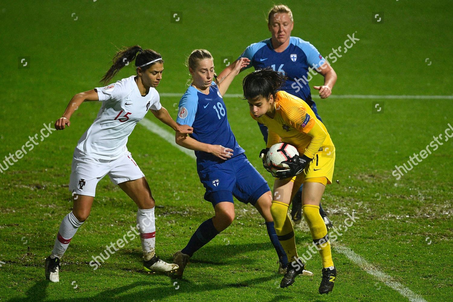 Ines Pereira R Goalkeeper Portugal Fights Editorial Stock Photo - Stock ...