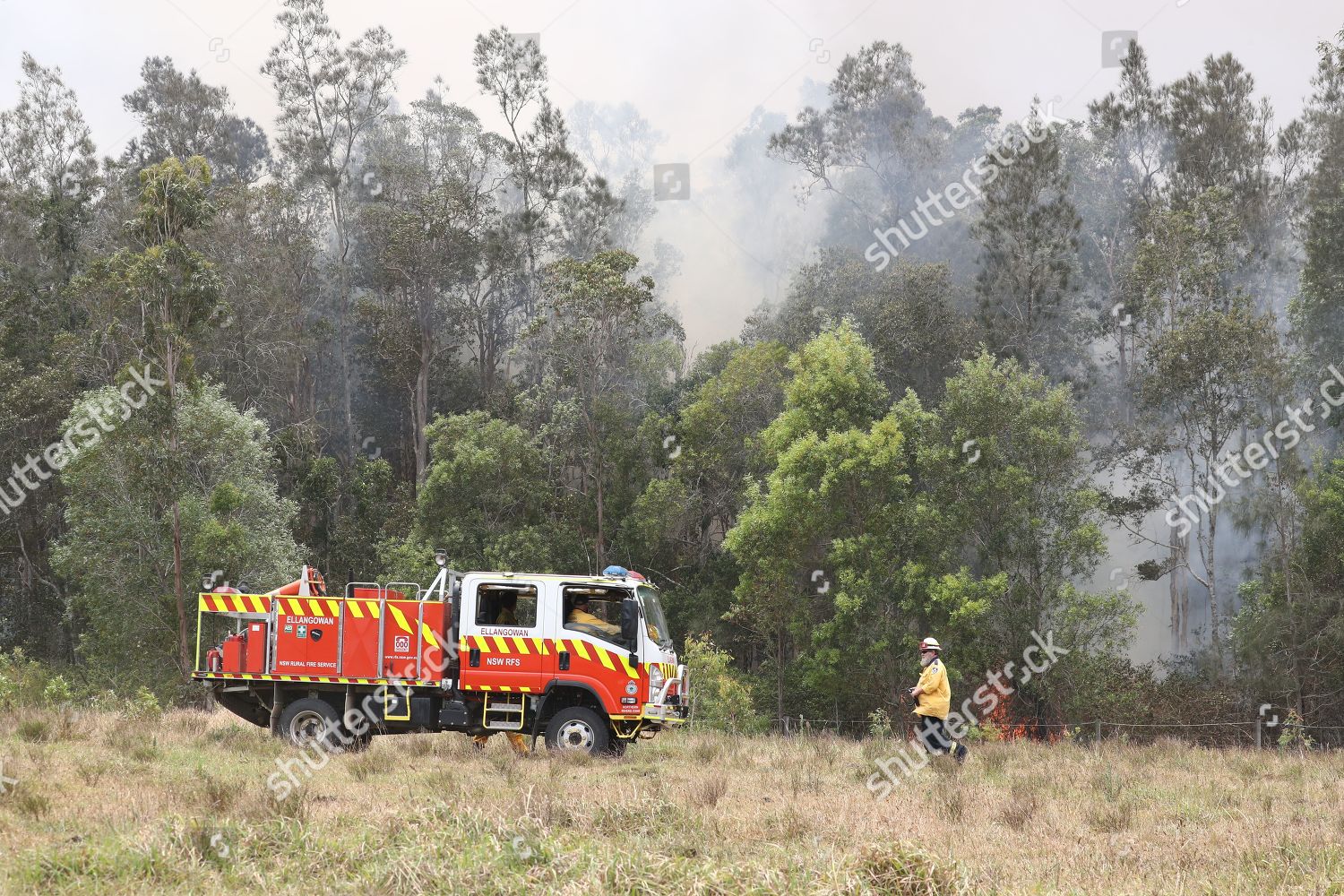 Rural Fire Crew Work Put Out Editorial Stock Photo - Stock Image ...