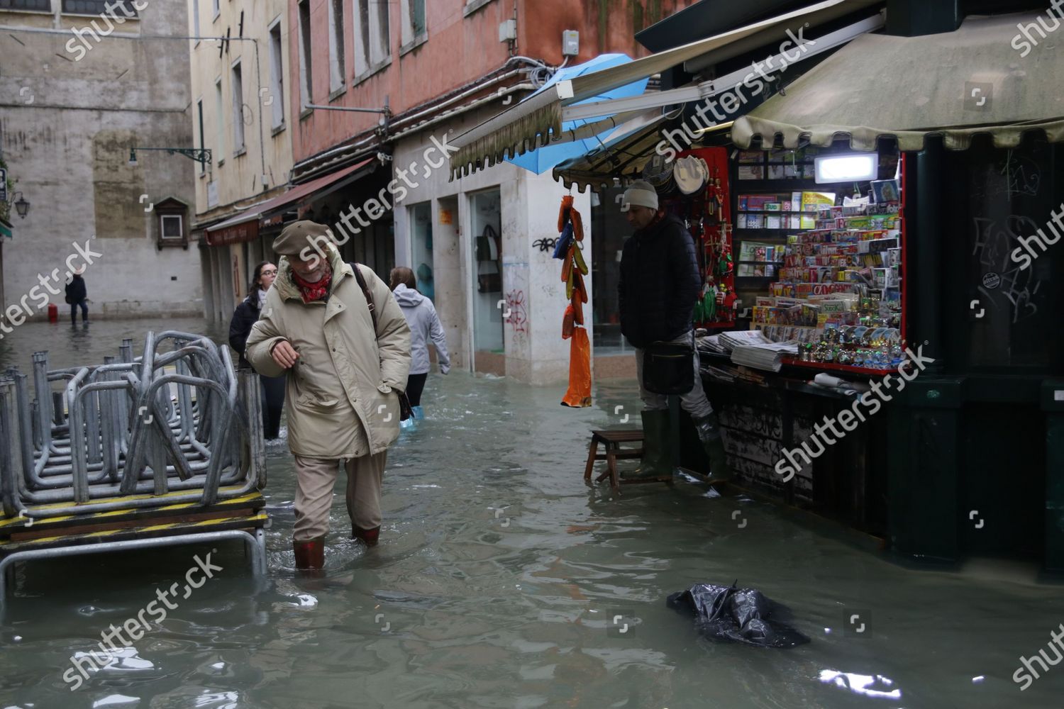People Wade Through Water Day After Editorial Stock Photo - Stock Image ...