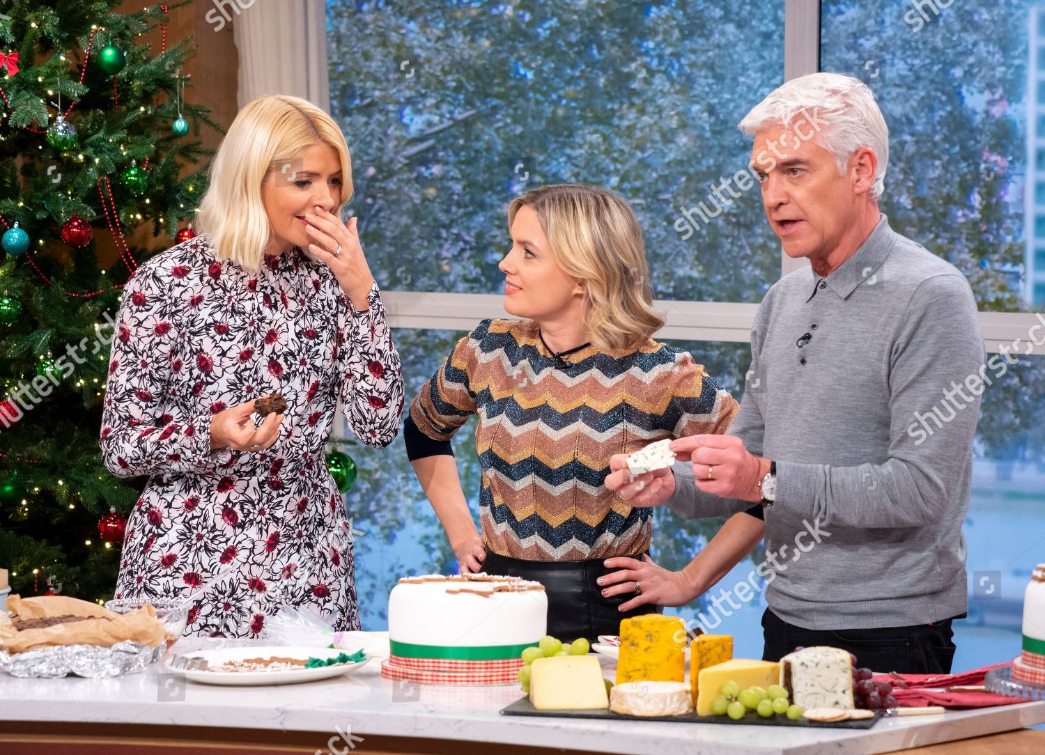 Phillip Schofield Holly Willoughby Juliet Sear Editorial Stock Photo ...