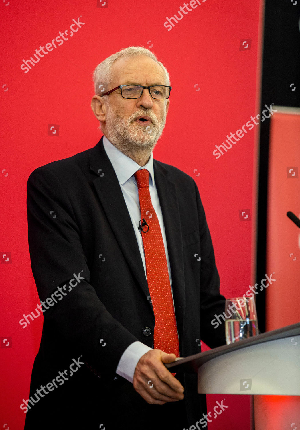 Leader Labour Party Jeremy Corbyn Delivers Editorial Stock Photo ...