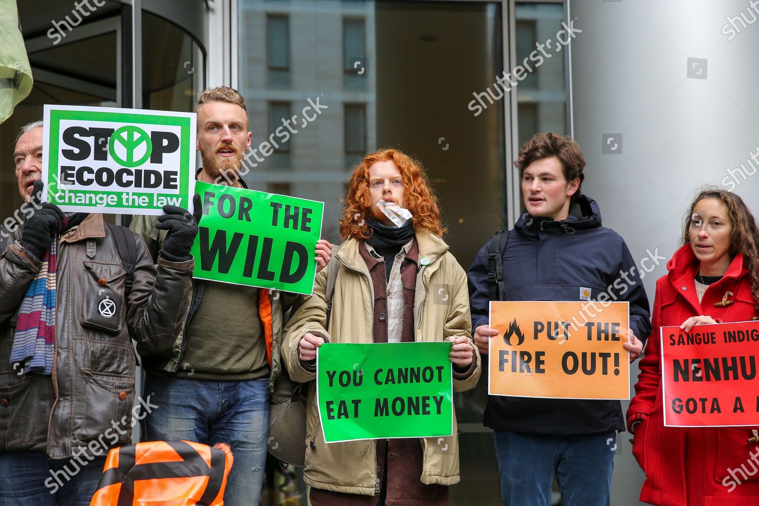 Activists Extinction Rebellion Climate Change Group Editorial Stock ...