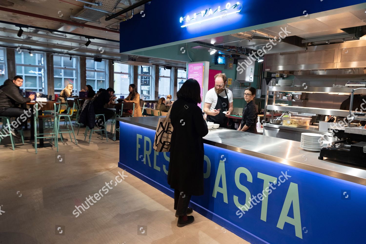 Pastaio Pasta Food Vendor New Market Editorial Stock Photo - Stock ...