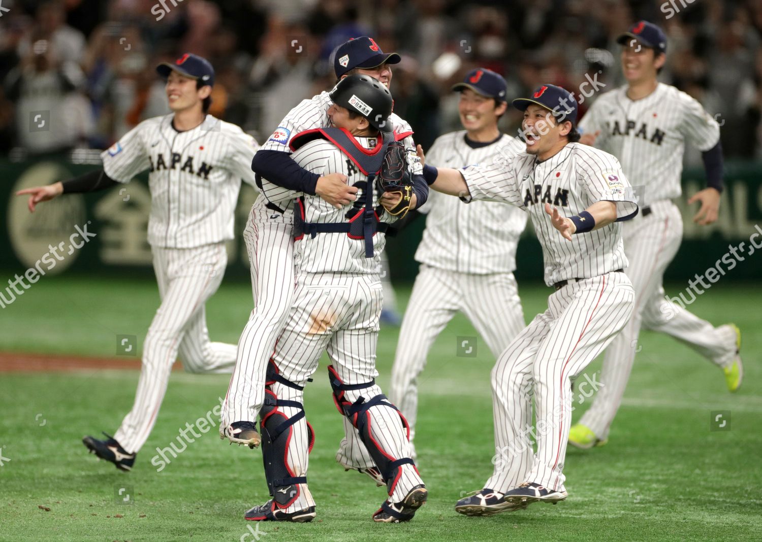 Yasuaki Yamasaki Japan Celebrates Their Win Editorial Stock Photo ...
