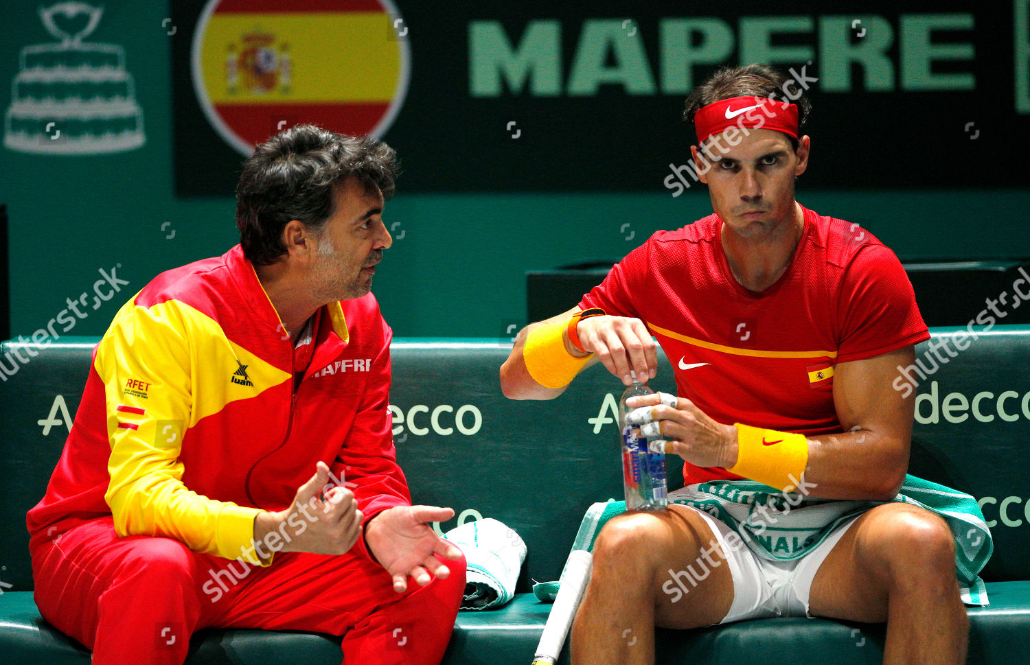 Rafael Nadal Spain Talks Tactics Captain Editorial Stock Photo - Stock ...