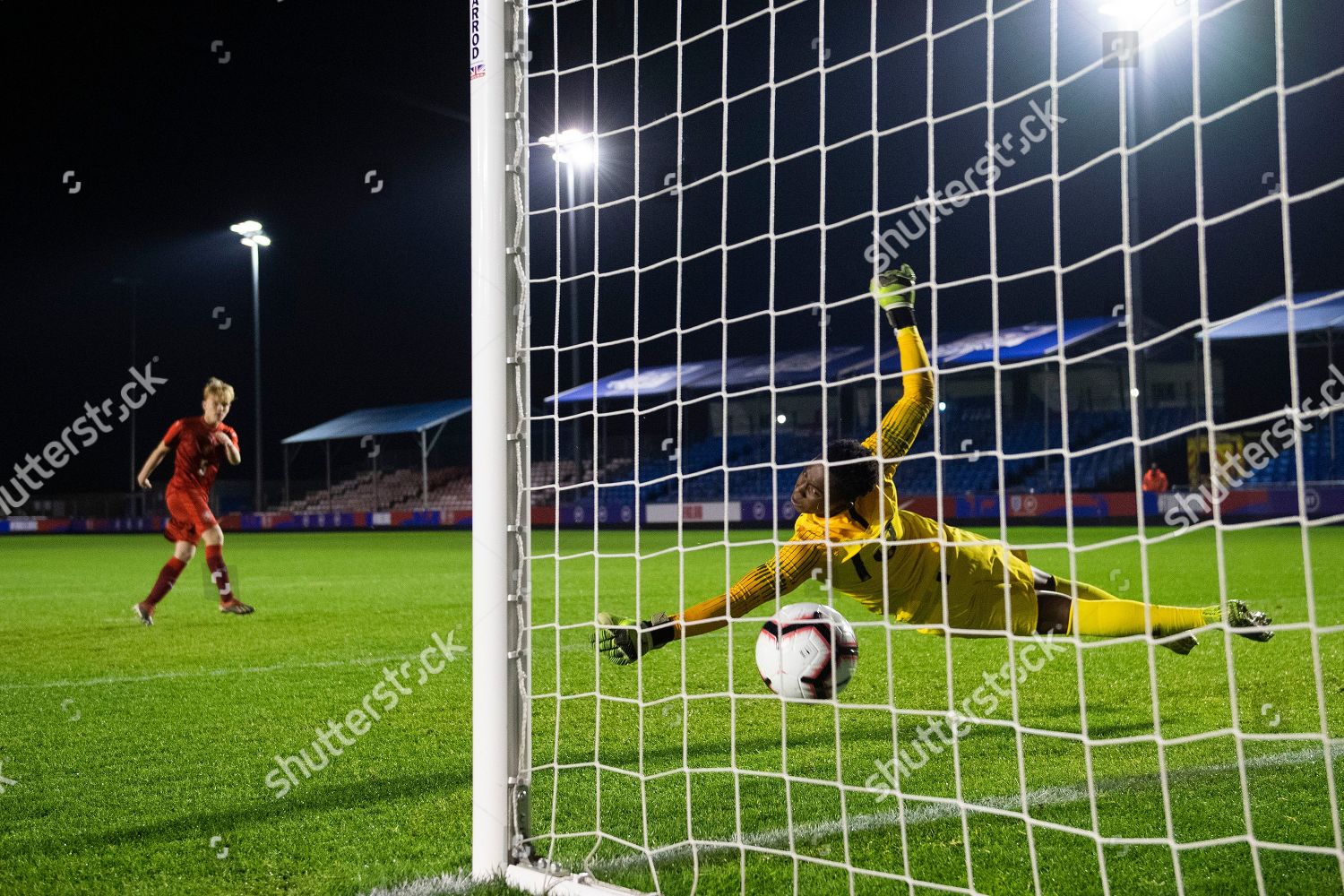 Goal Keeper Tobi Oluwayemi England Dives Editorial Stock Photo - Stock ...