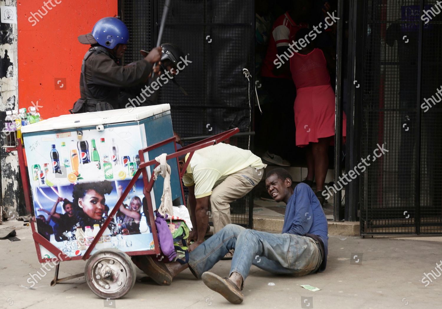 Zimbabwe Republic Police Zrp Officers Beat Editorial Stock Photo ...