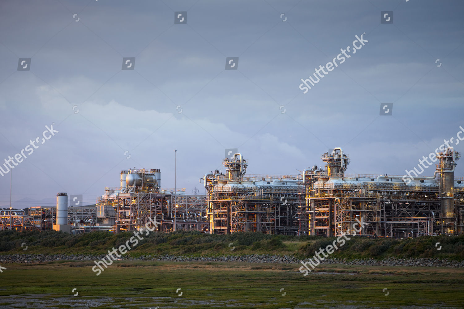 Gas Processing Plant Rampside Near Barrow Editorial Stock Photo - Stock ...