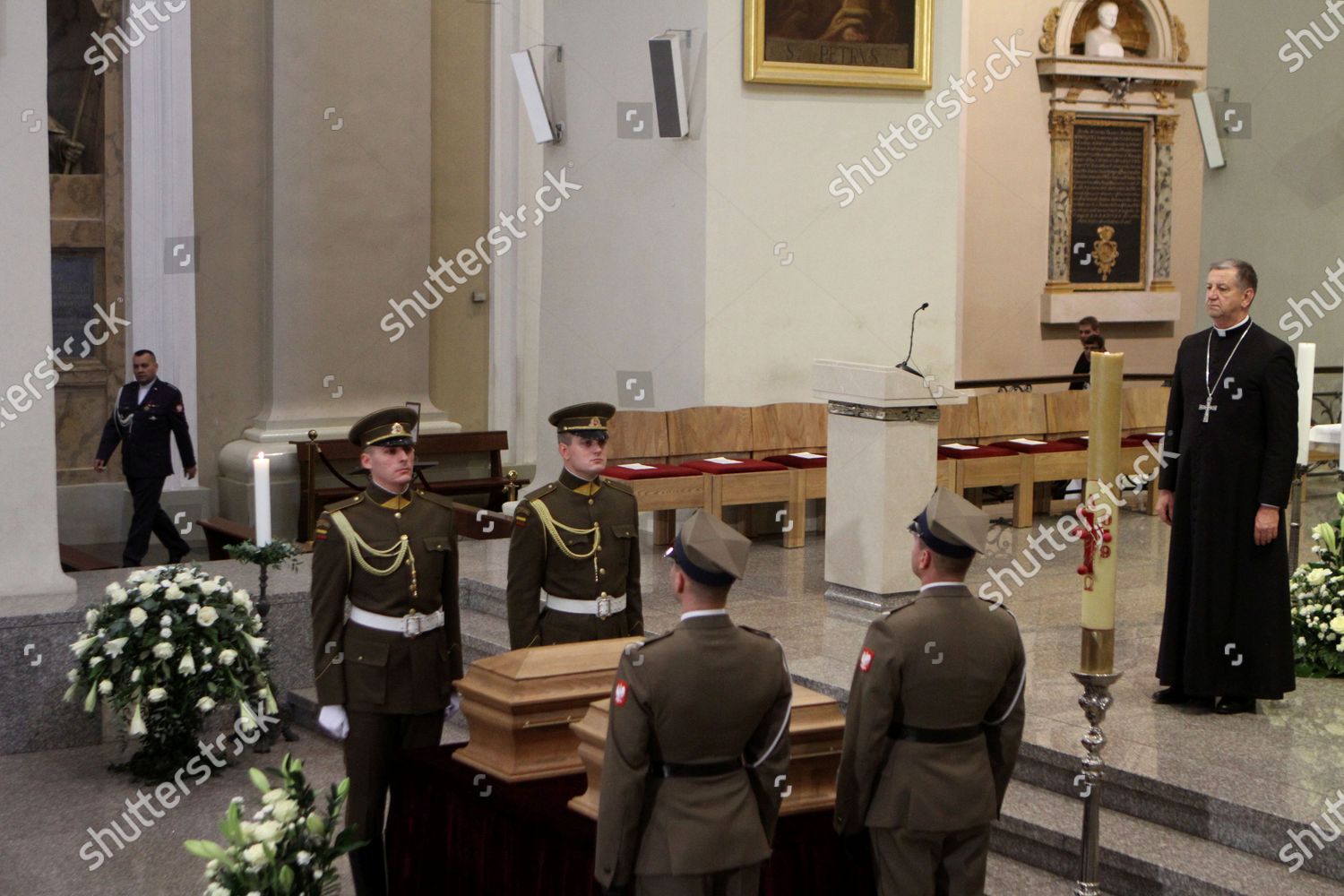 Honour Guards Catholic Priest Attend State Editorial Stock Photo ...
