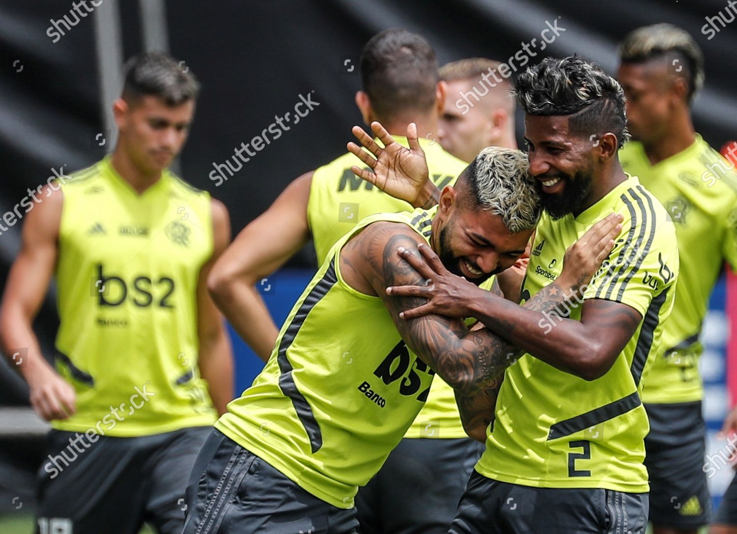 Flamengo Players Gabriel Barbosa L Rodinei Editorial Stock Photo ...