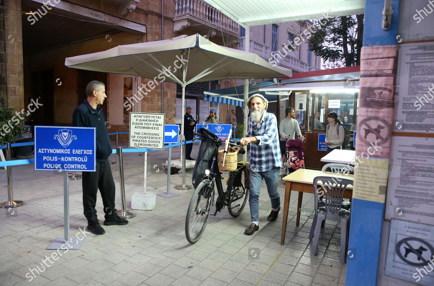 People Cross Ledra Street Checkpoint Next Editorial Stock Photo - Stock ...