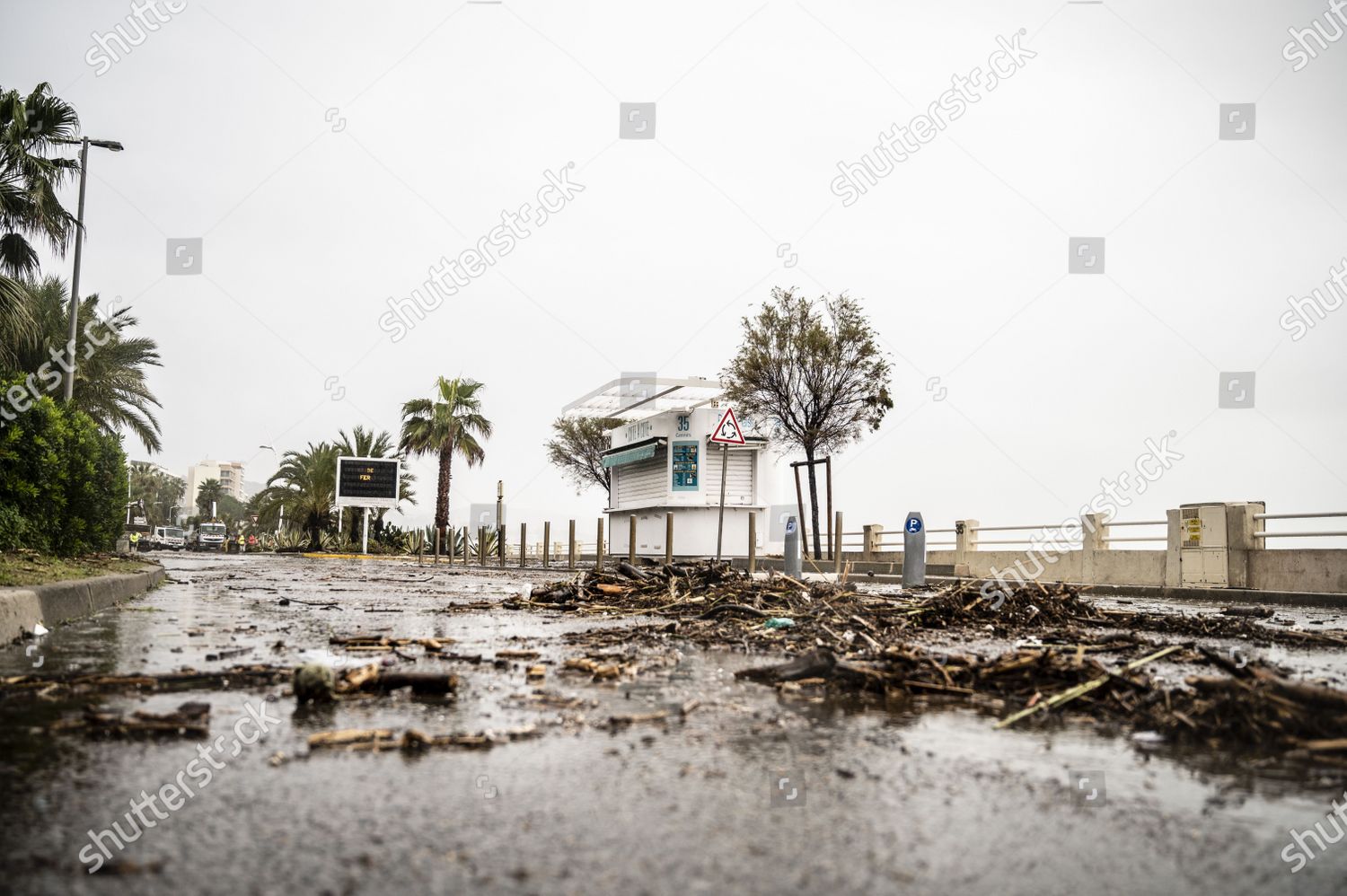 Major Damage During Floods Cannes Editorial Stock Photo - Stock Image ...