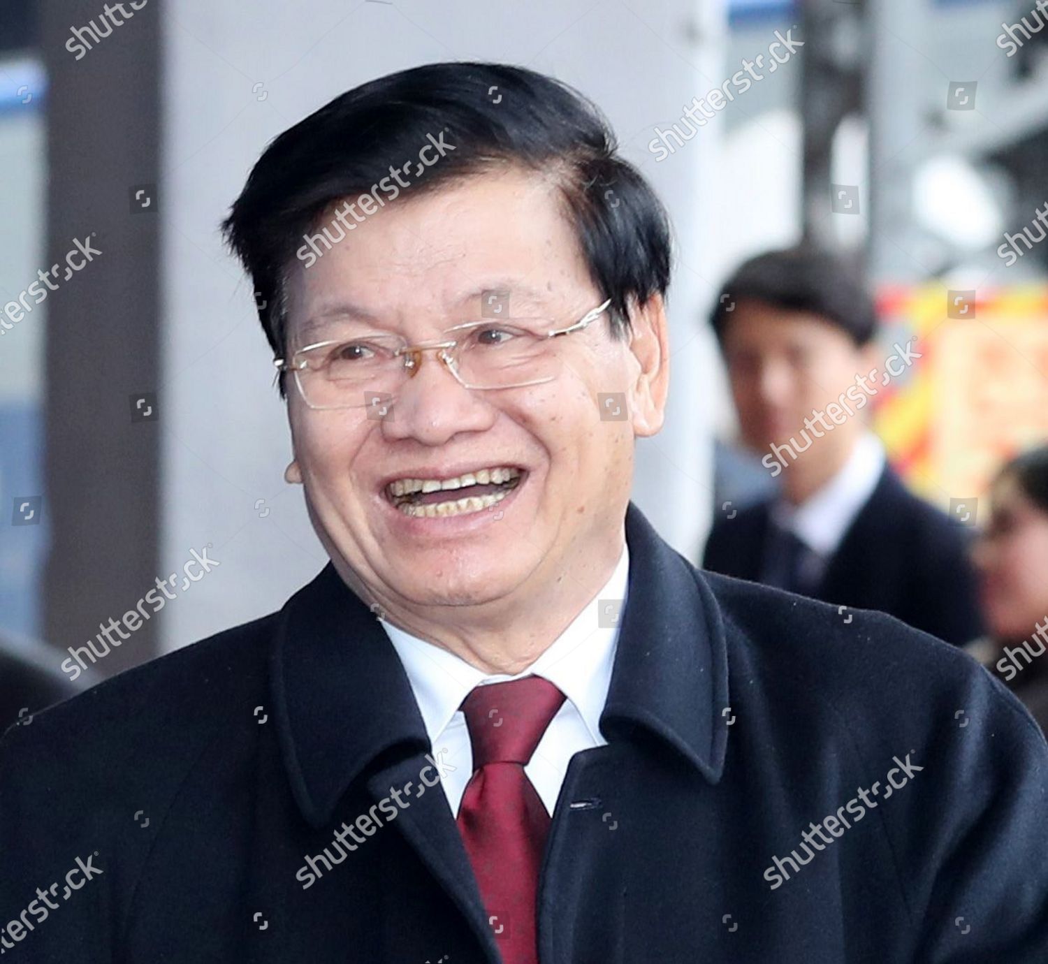 Laotian Prime Minister Thongloun Sisoulith Smiles Editorial Stock Photo ...