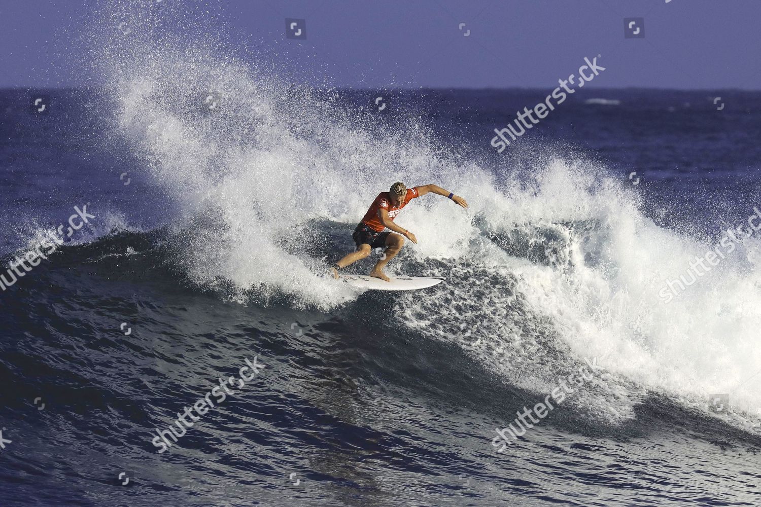Ethan Ewing Surfing During Wsl Hawaiian Editorial Stock Photo - Stock ...